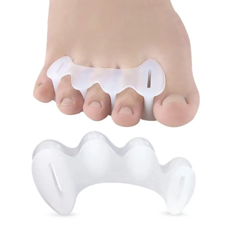 1-pair-Hammer-Toe-Treatment-Silicone-Three-Holes-Hallux-Valgus-Toe ...