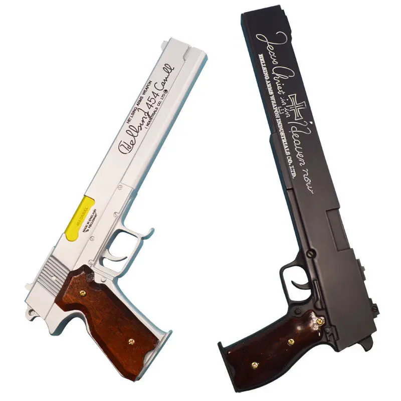 NEW Hot Hellsing Alucard Cosplay Costume Props Black or Silver Gun ...