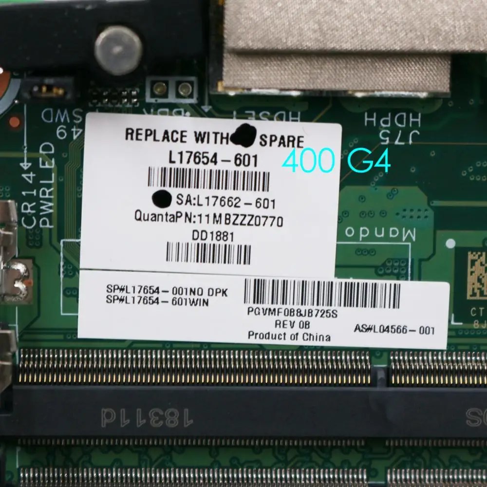 Para HP ProDesk 400 Placa-mãe de desktop G4 L17654-601 L17654-001 ...