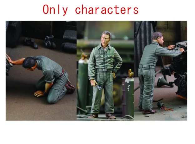 1/35 Resin Figure Model Kits Wwii Maintenance Technician Unassembled ...