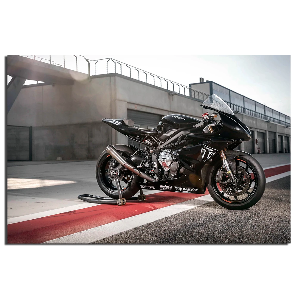 Triumph Daytona 765 Motorbike Poster Wall Art Pictures Print For Living ...
