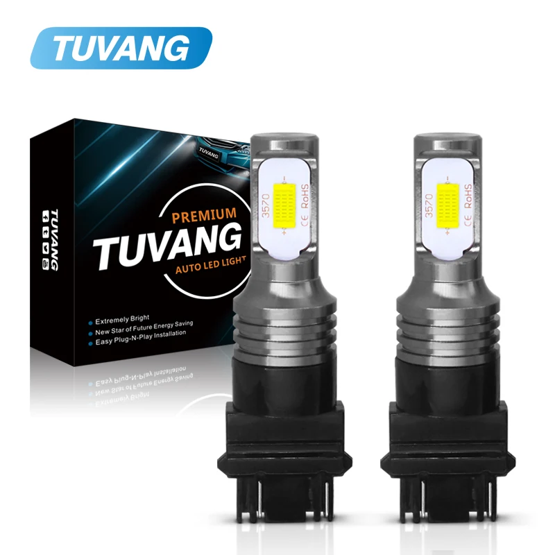2x T25 P27/7w P27w Led 3157 3156 3057 3056 Led Bulbs 3570 Chip Car Rear ...