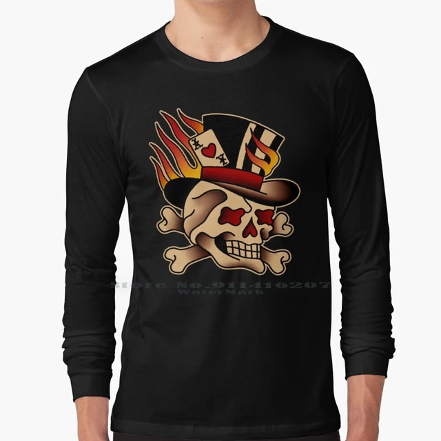 American Traditional Tattoo Flash Skull