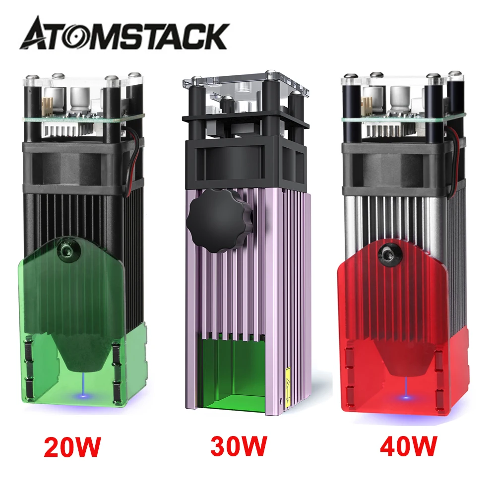 ATOMSTACK M50 50W L40 40W/30W/20W 450nm 레이저 모듈 눈 보호 ATOMSTACK CNC 레이저 용 ...