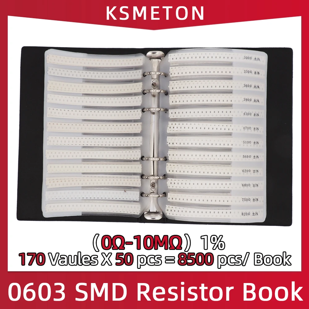 0603 1% Smd Resistor Sample Book Rc0603 Fr-07 0r~10m Tolerance 170 ...