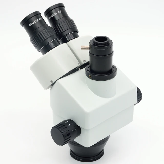 7-45X Zoom Stereo Microscope Head, Trinocular, Field Of, 52% OFF