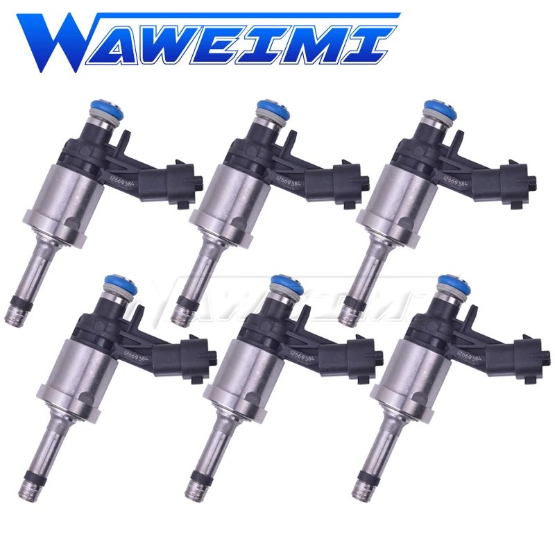Waweimi 6 Pieces Fuel Injector Oem 12669384 For Buick Cadillac ...