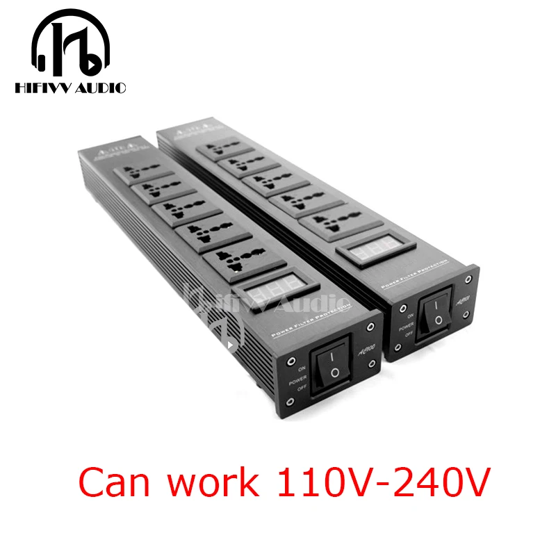 LED-Display-Household-AC-Outlet-Filter-Audio-Power-Filter-Socket-HiFi ...