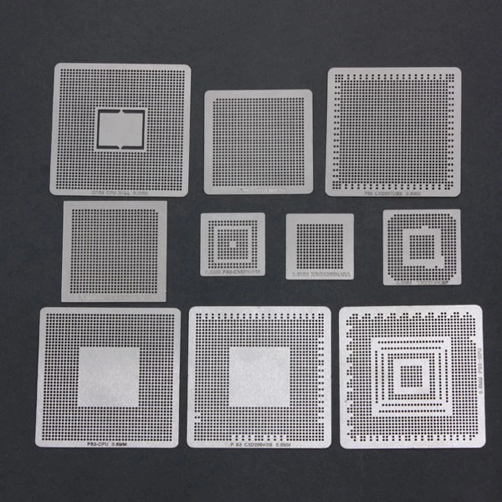 10 Heat Sources Directly Rework BGA Solder Ball Planting Mold Template ...