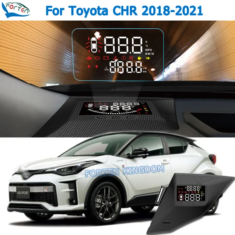 Car Electronic Hud Head Up Display Speedometer Projector For Toyota Chr ...