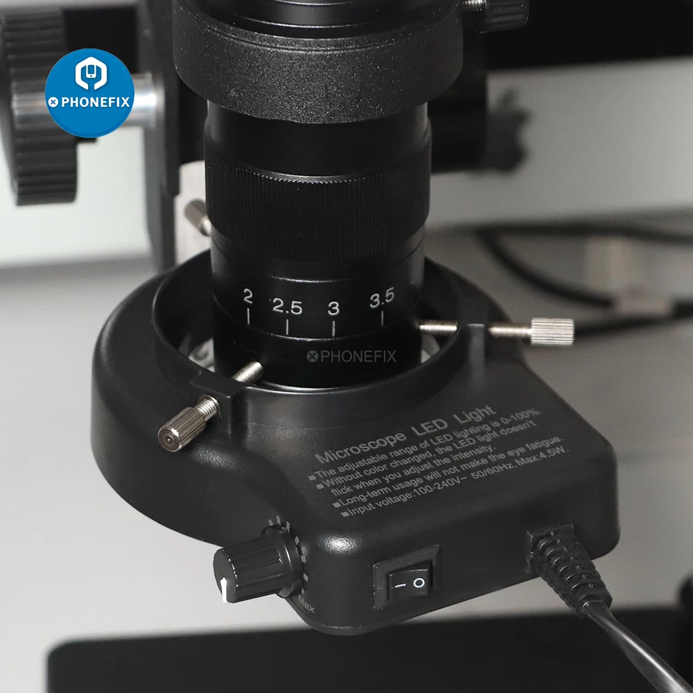 MICROSCOPE OPTIQUE,Black Eu Plug Lampe d'éclairage annulaire à 56 LED ...