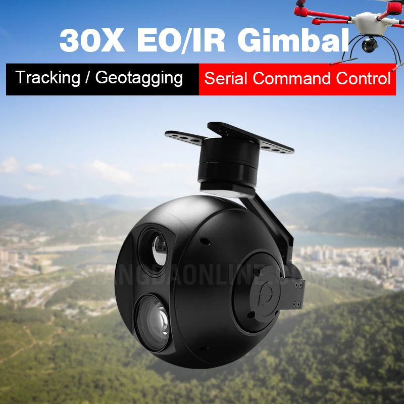 Drone Camera 30x Zoom Eoir Dual Sensor And 3 Axis Stabilization Gimbal ...