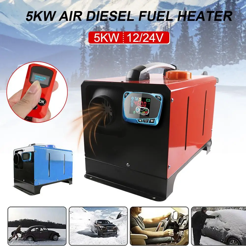 5KW 12V/24V Parking Fuel Air Diesels Heater One Hole Car Truck Fuel ...