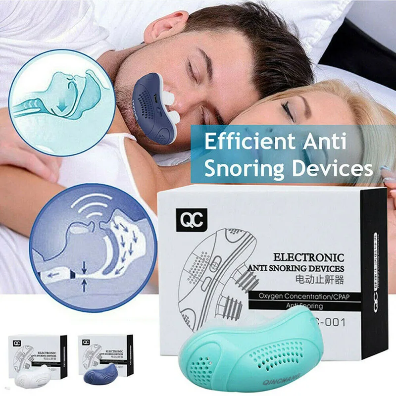 Micro-Electric-CPAP-Noise-Anti-Snoring-Device-Recharge-Electronic-Sleep ...