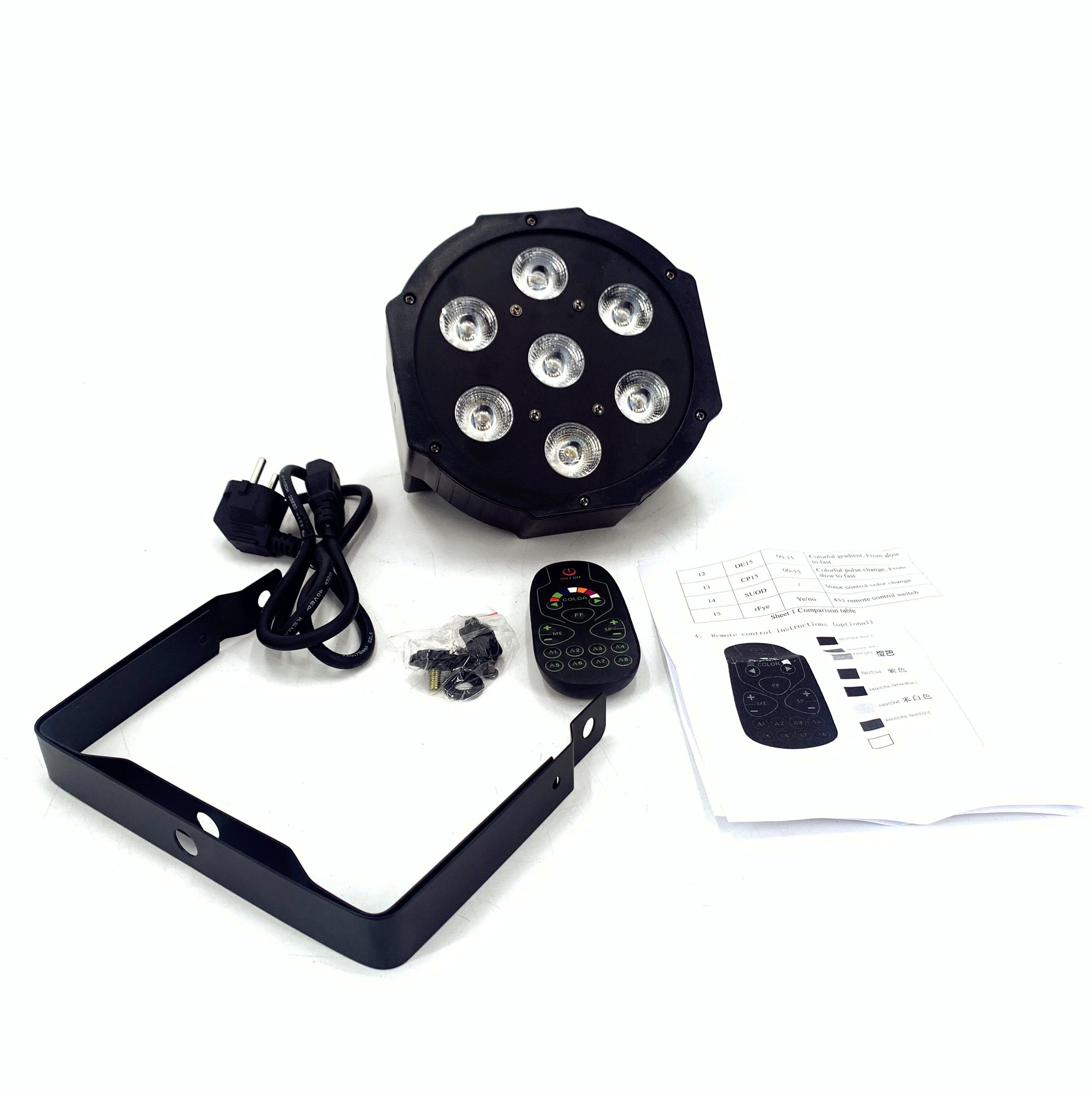 Control-remoto-inal-mbrico-LED-el-m-s-brillante-8-canales-dmx-Par-plano ...