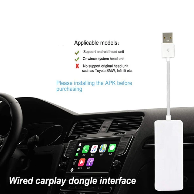 Car play USB Smart Link Apple CarPlay Dongle Android Multimedia Player ...