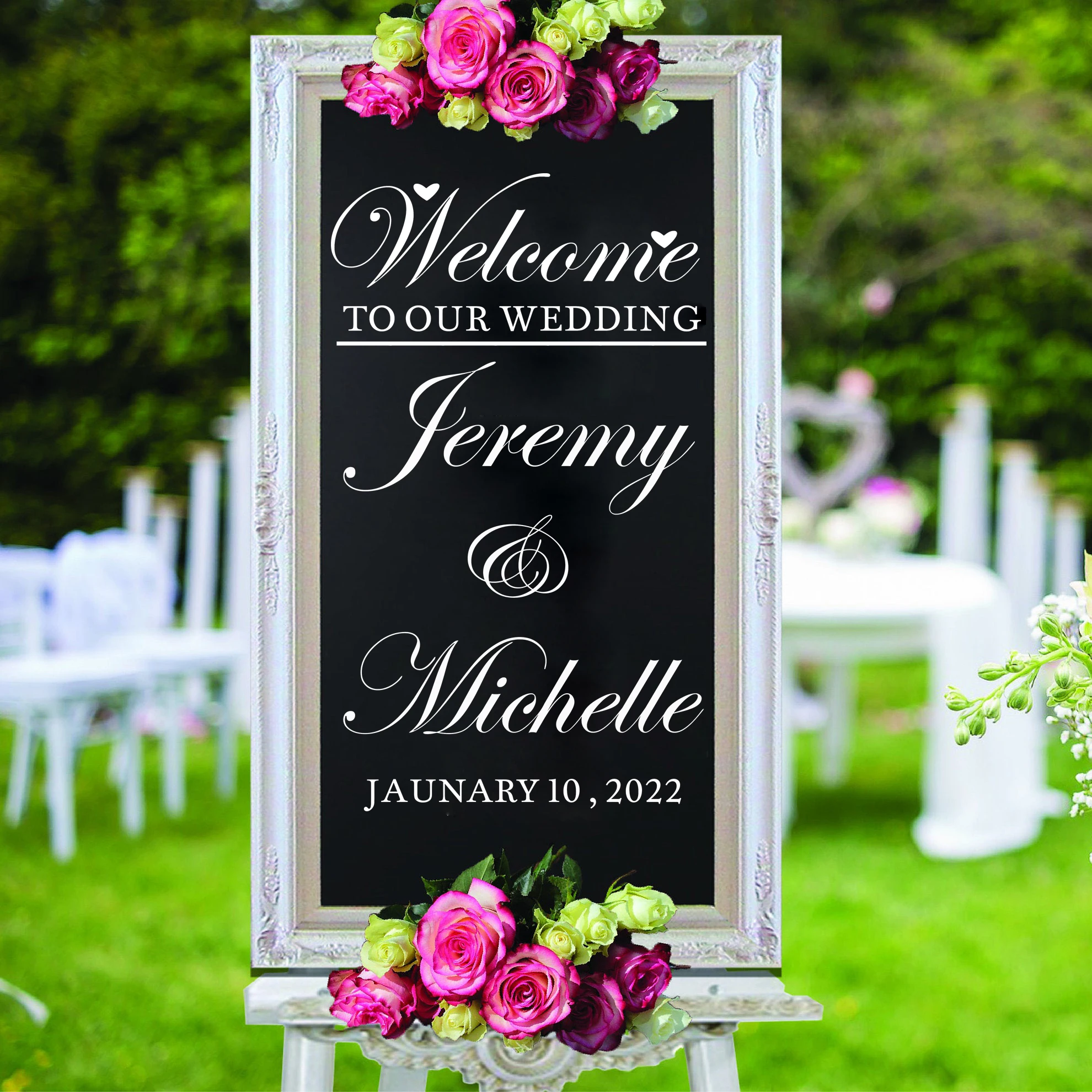 Personalized Wedding Welcome Sticker. Welcome to Our Wedding Decal ...