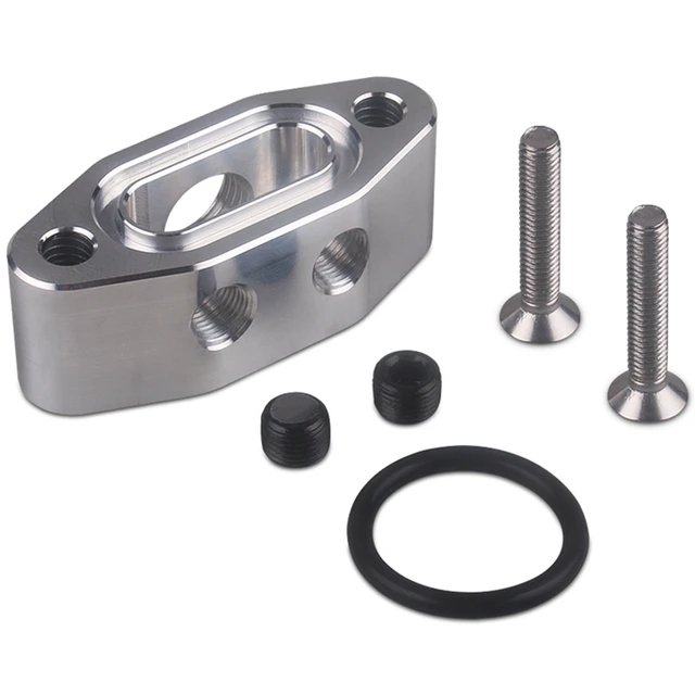 for LS Oil Pressure Sensor Relocation Adapter with Dual 1/8 inch Npt ...