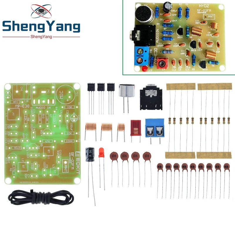 Tzt 88-108mhz Fm Frequency Modulation Wireless Microphone Module Diy ...