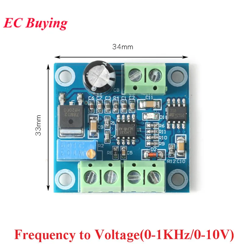 PWM to Voltage Converter Frequency Voltage Converter Board Module 0-10