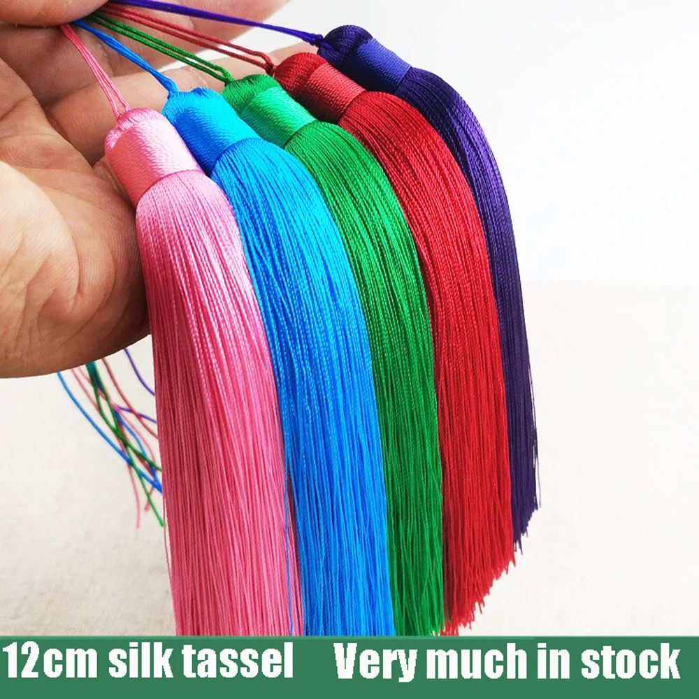 Silk-Tassels-12cm-Polyester-Tassels-With-Hanging-Ring-Silk-Sewing-Bang ...