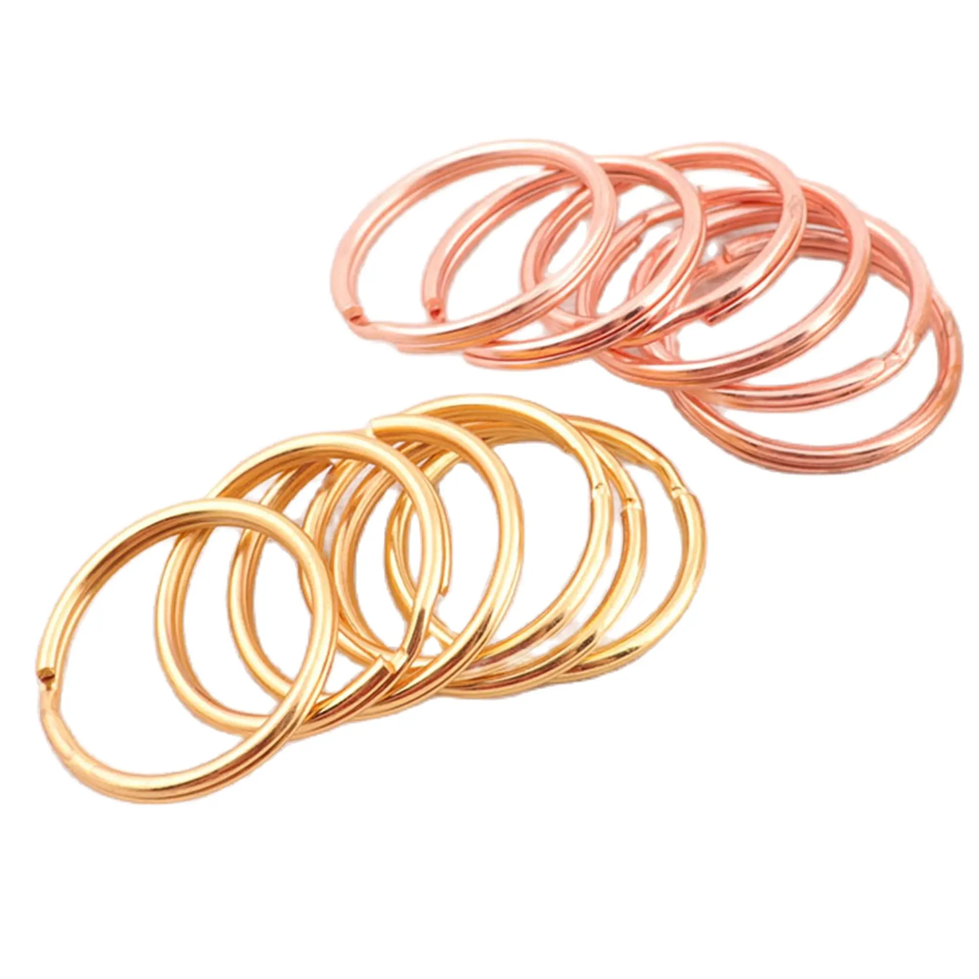 Key Ring 25mm Gold 100pcs | Keyring Split Ring 50pcs | Gold Split Ring ...