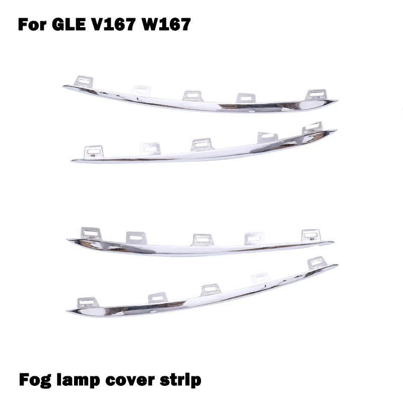 Front-Fog-Lamp-Air-inlet-Chrome-Trim-Cover-Bumper-For-Mercedes-Benz-GLE ...