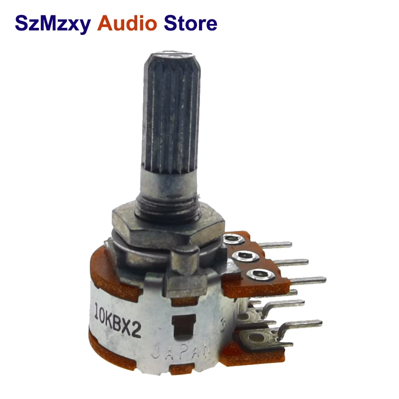 1PCS New Japan ALPS RK16 20mm 10KBX2 2 50KBX2 100KBX2 Volume Dual unit ...
