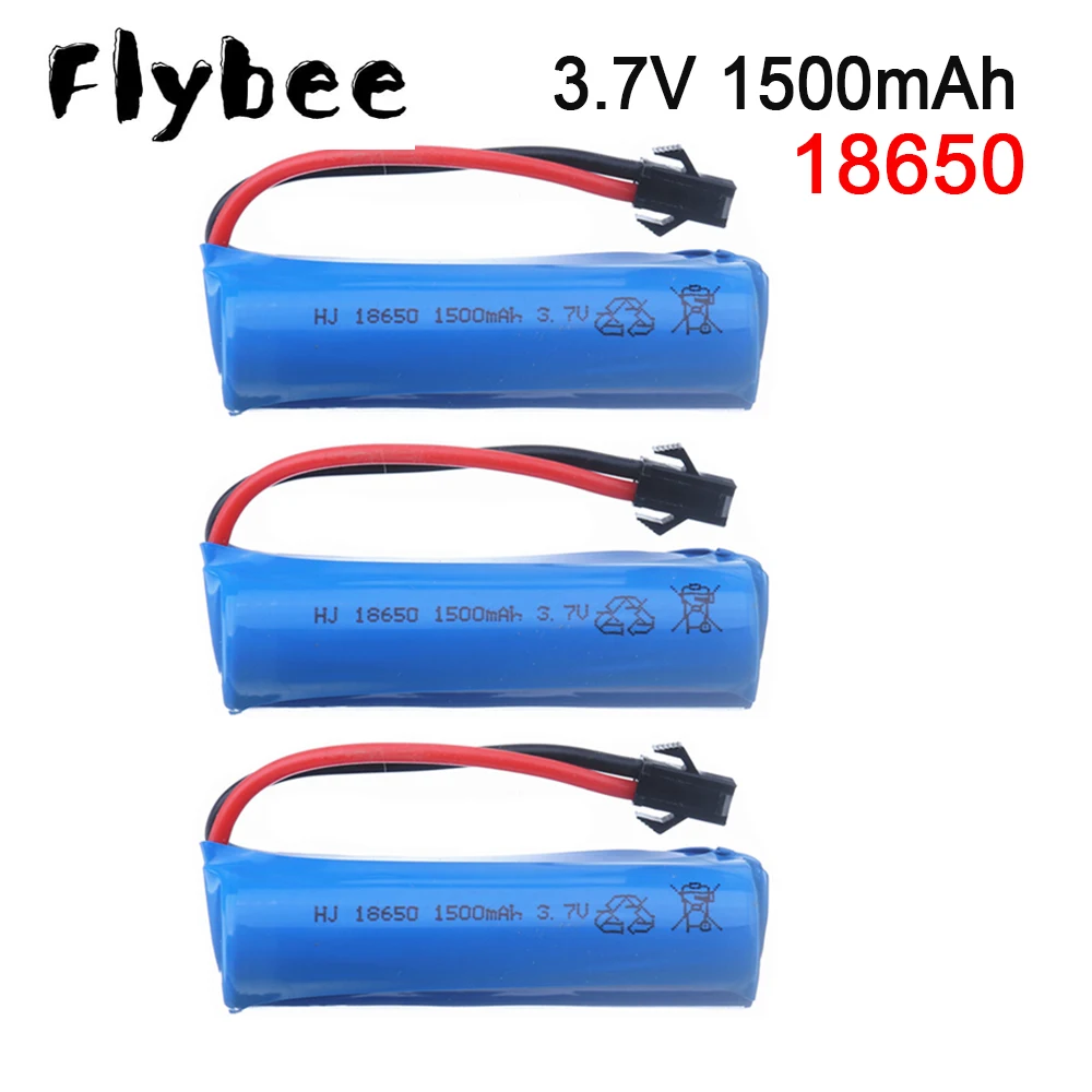 3.7v 1500mah 15c 18650 Li-ion Battery For Jjrc Rc Stunt Car Q85 Toys Sm ...