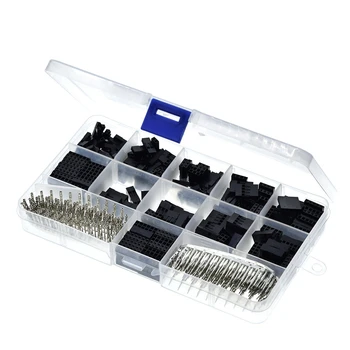 620Pcs Dupont line Connector 2.54mm Dupont Cable Jumper Wire Pin Header Housing Kit Male Crimp ...