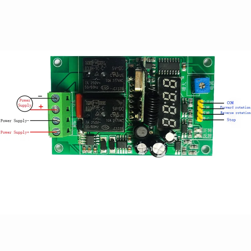Dc Motor Forward And Reverse Control Panel Relay Module Overload ...