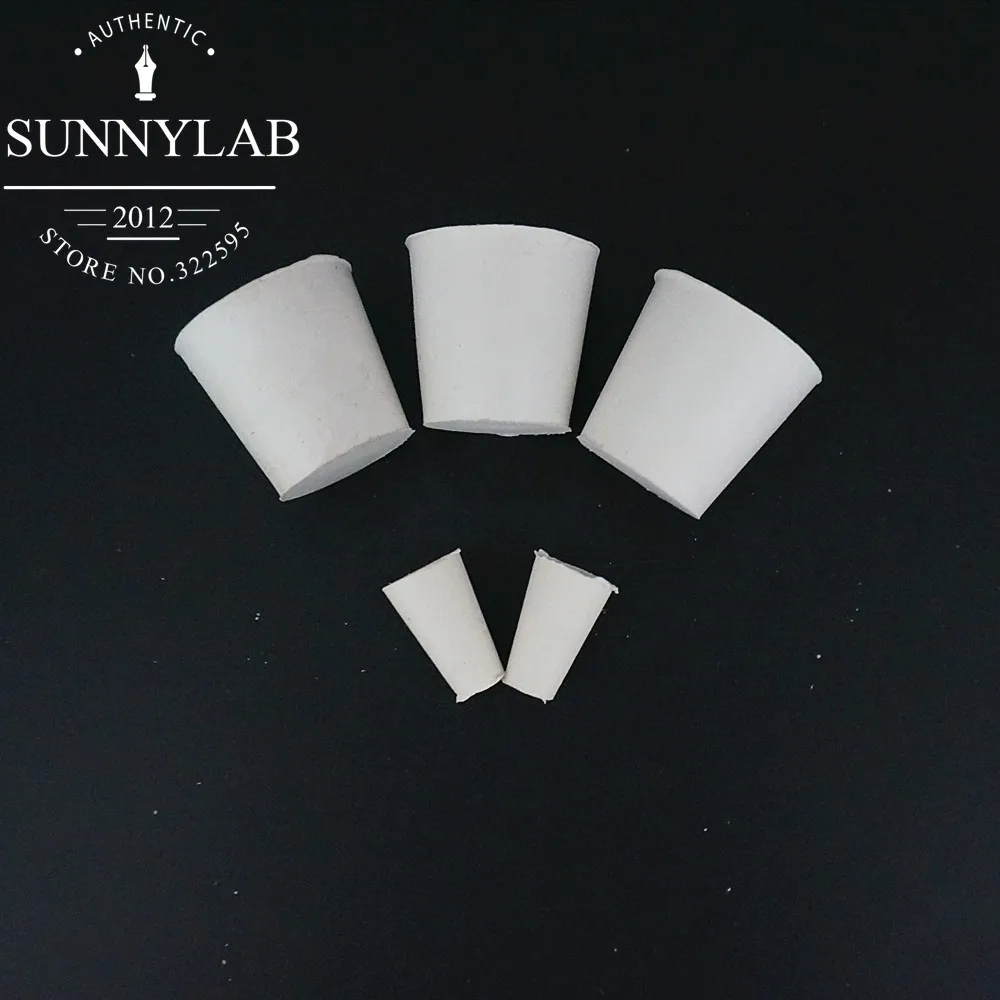 20pcs/lot 000# 4# Rubber stopper, erlenmeyer flask plug bottle stopper ...