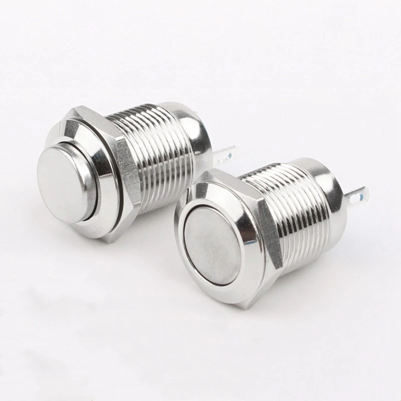 1pcs 12mm Metal Push Button Switch Latching/momentary Waterproof And ...