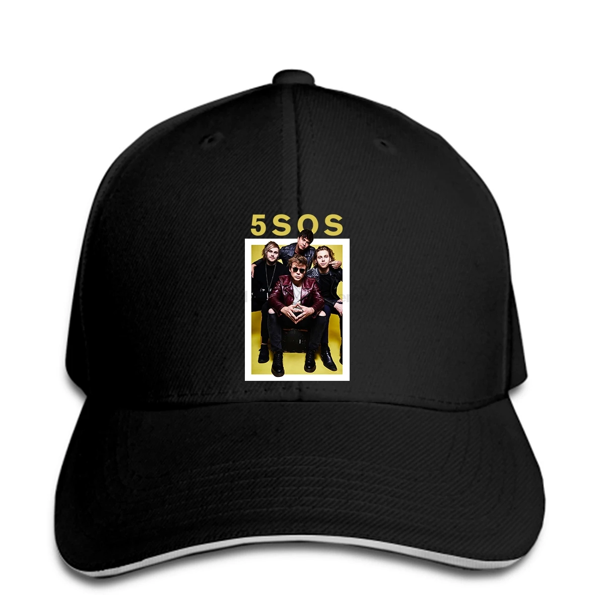 Baseball Cap 5 Seconds of Summers 5SOS Logo Black Unisex Man Woman ...