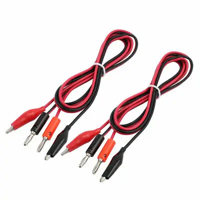 Cable conector de cocodrilo a Banana, cables de prueba, 1m de longitud ...