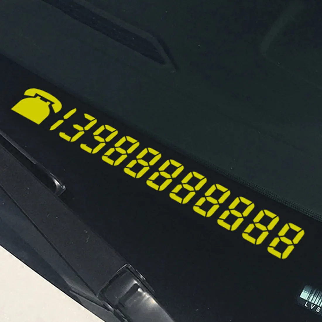 Reflective Temporary Parking Card Parking signs Notices Phone number ...