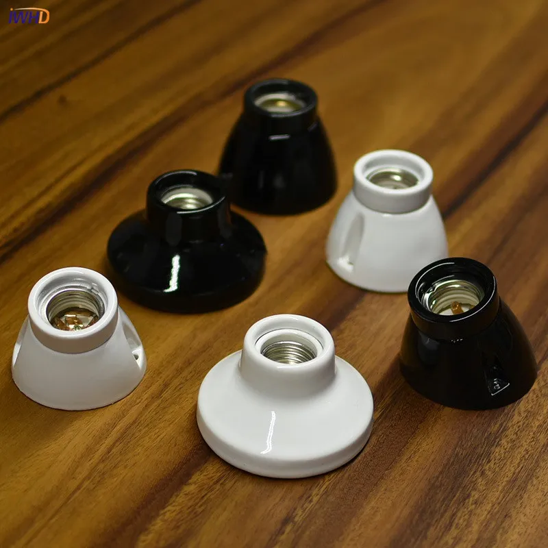IWHD-Ceramic-Soquete-E27-Lamp-Bulb-Holder-Base-For-Table-Ceiling-Lamp ...
