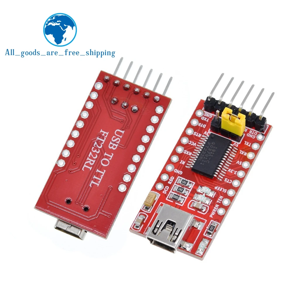 Módulo adaptador de serie FT232RL FTDI USB 3,3 V 5,5 V a TTL para Mini ...