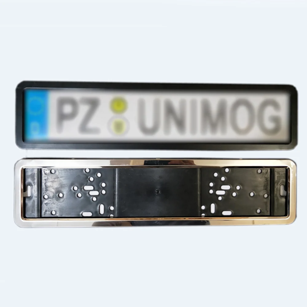 1 Set Stainless Steel Car License Plate Frame Number Plate Holder With ...
