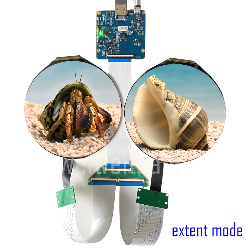 Circle Lcd Display 5 inch Round Lcds Displays 2160*1080 MIPI Driver ...
