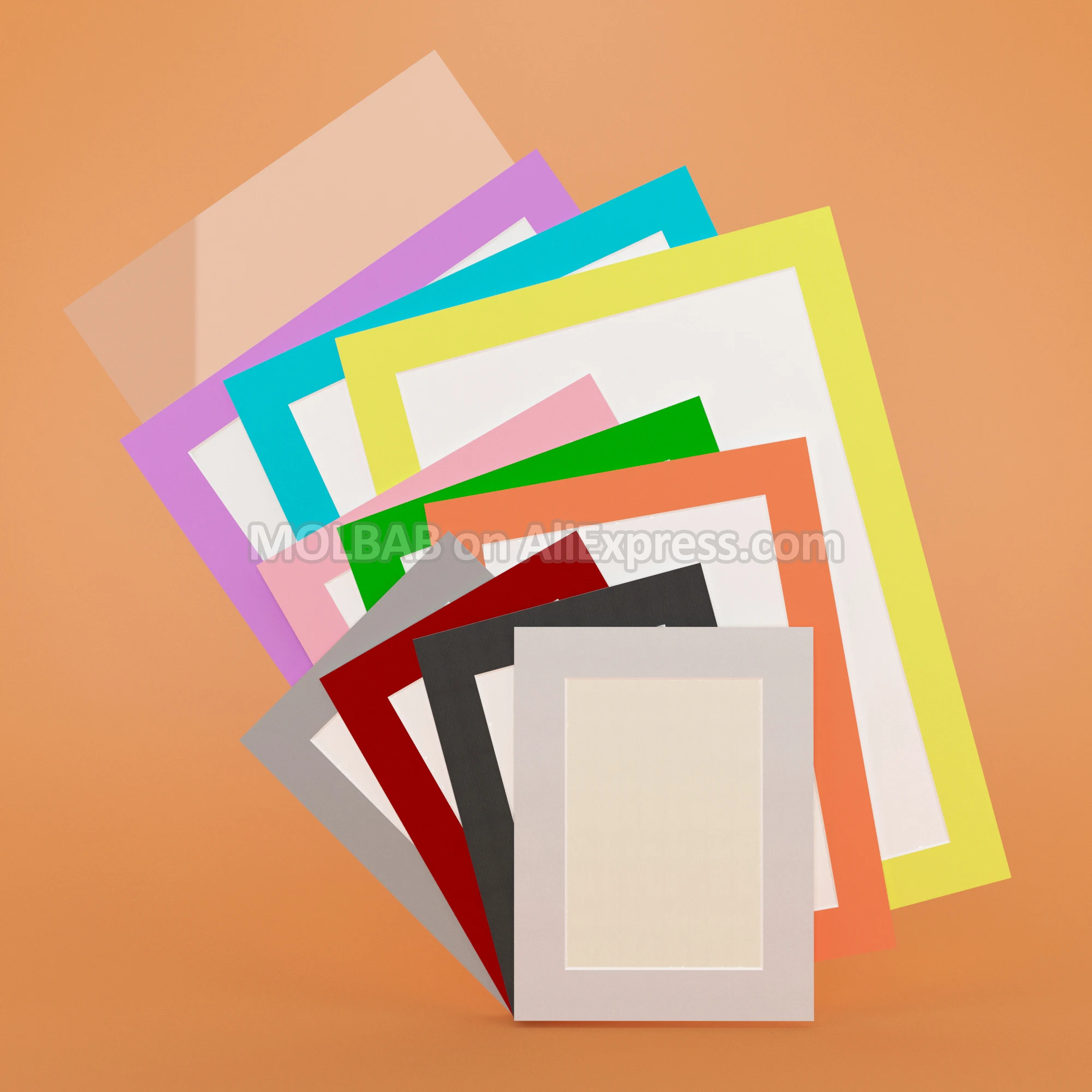 A3a4a5 Paper Photo Picture Frame With Backing Multicolor Matboard Wall ...