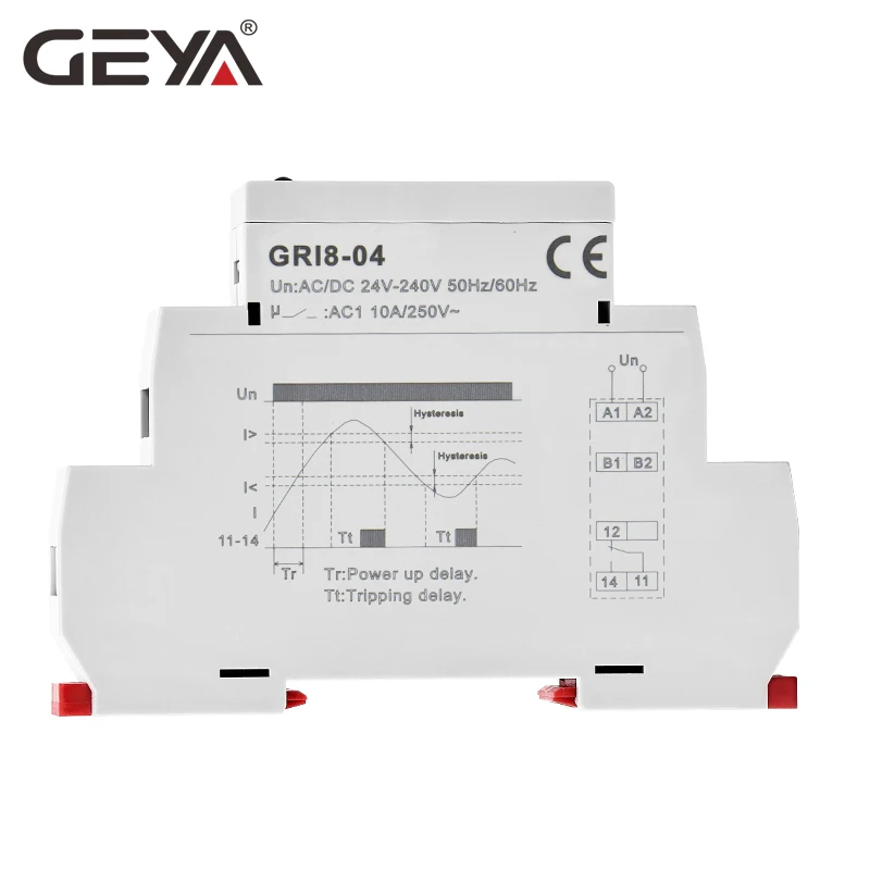 Generic Geya Gri8-04 Over Current And Under Current Protection Relay 0 ...