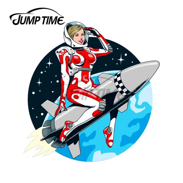 Astronaut Woman Pin Up