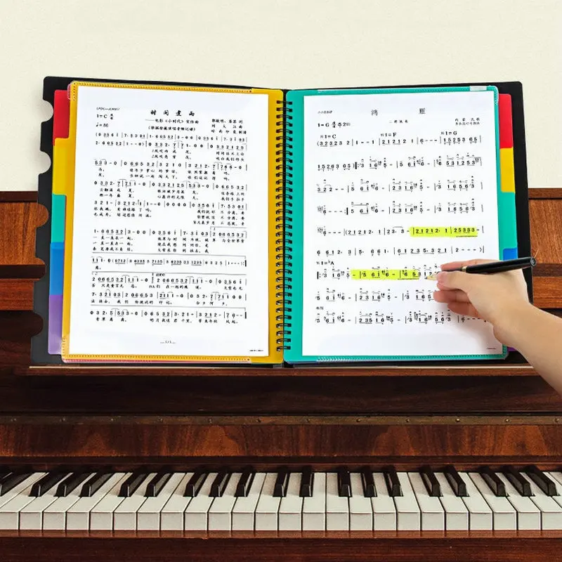 Professional Music Score File Folder A4 Music Sheet Paper Holder ...