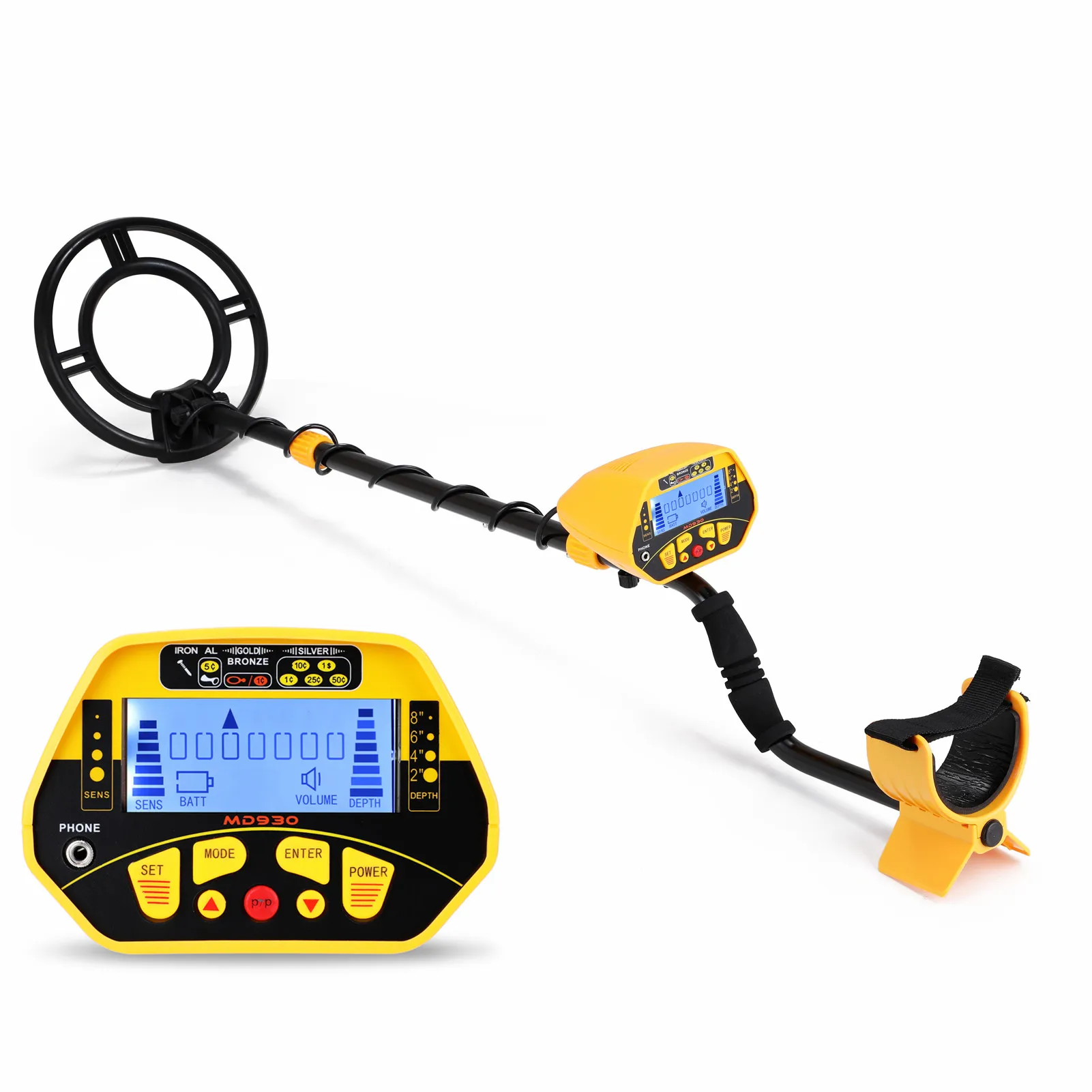 High-accuracy Metal Detector Lcd Display [pp Function & Disc Mode ...