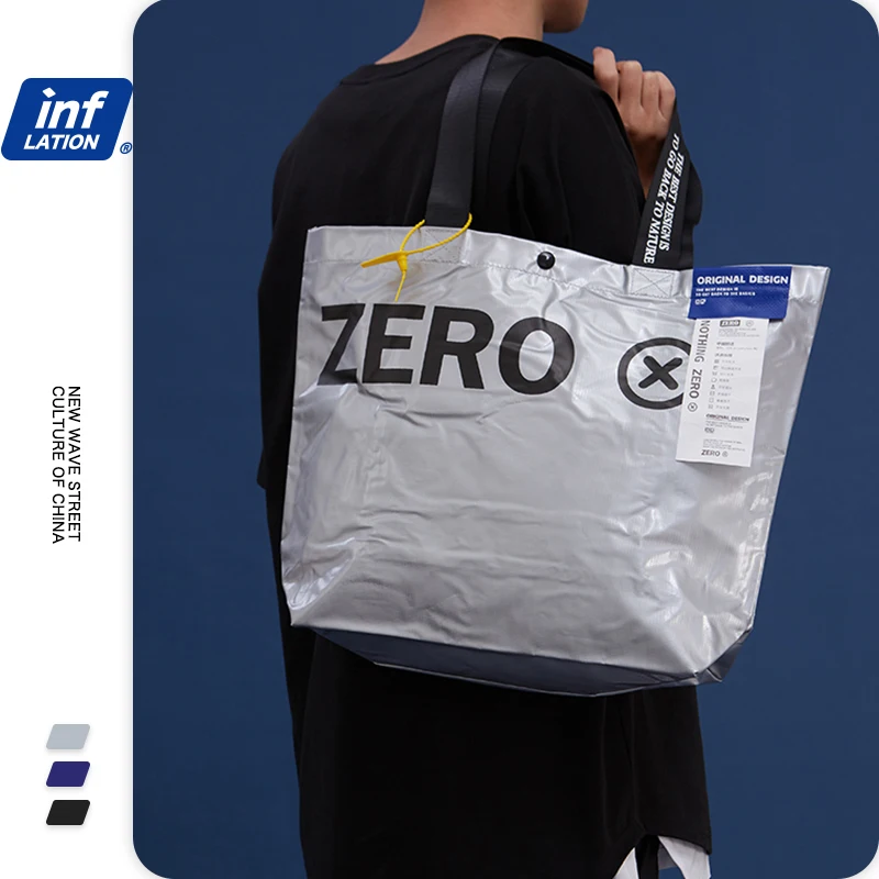 INFLATION 2020 Men Handbag Fashion Travel Bags Street Hip Hop Bag Hand ...