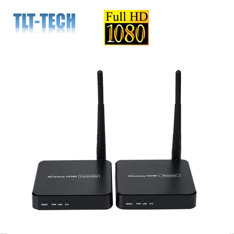 100M Wireless HDMI Extender 2.4GHz/5GHz 1080P Wifi HDMI 1.3 Audio Video ...