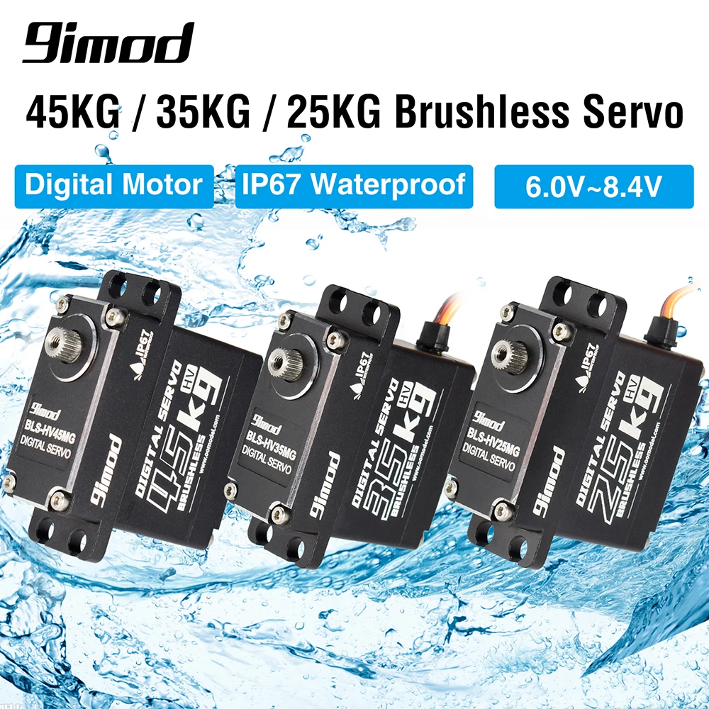9imod Rc Car Servo Waterproof Brushless Coreless Servo 45kg 35kg 25kg ...