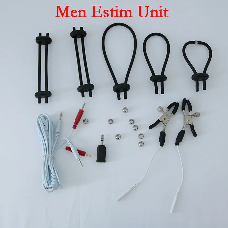 7 Kind Male E-stim Accessories Set Electrosex Gear Electrode Men ...