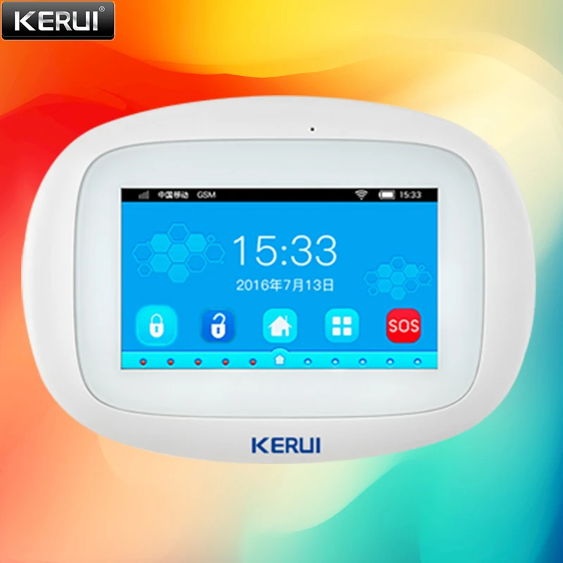 KERUI K52 Smart Home Security Alarm System Wireless Control Wifi GSM ...